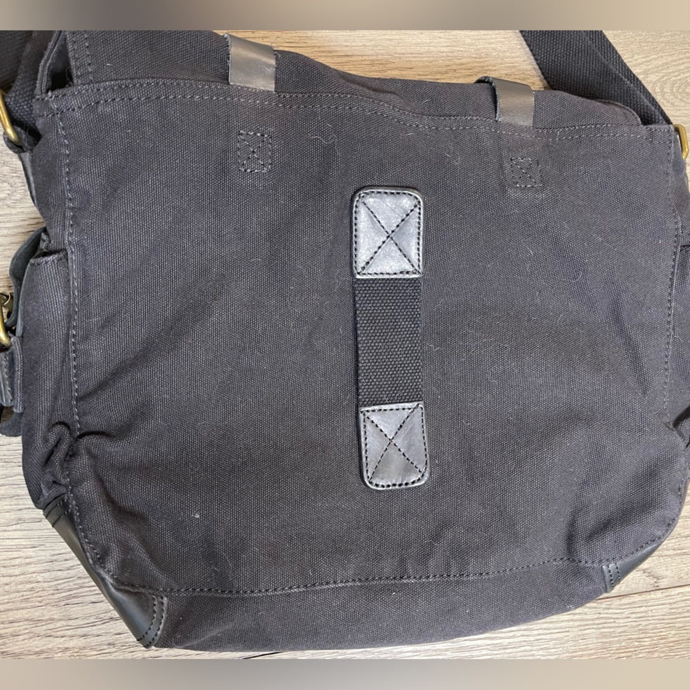 Belstaff Canvas And Leather Messenger Bag - Gem